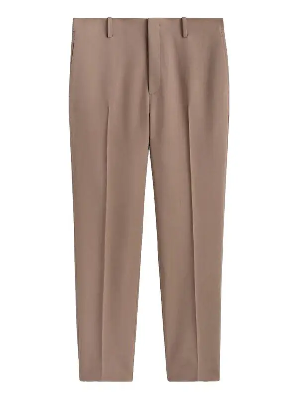 Cos Fluid Twill Slim-fit Trousers - Beige