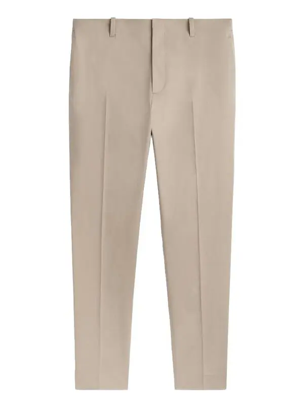 Cos Tailored Slim-fit Cotton Pants - Beige
