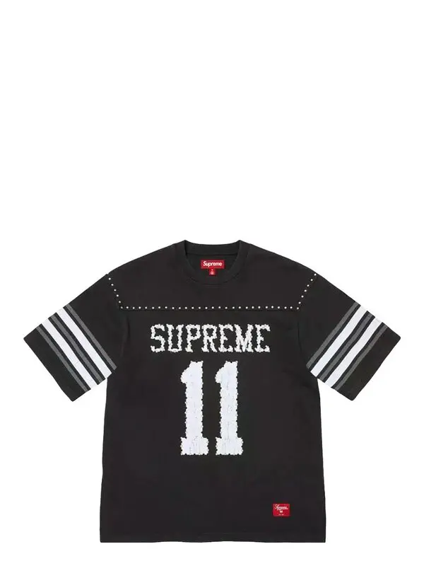 Supreme Studded Football T-shirt - Black