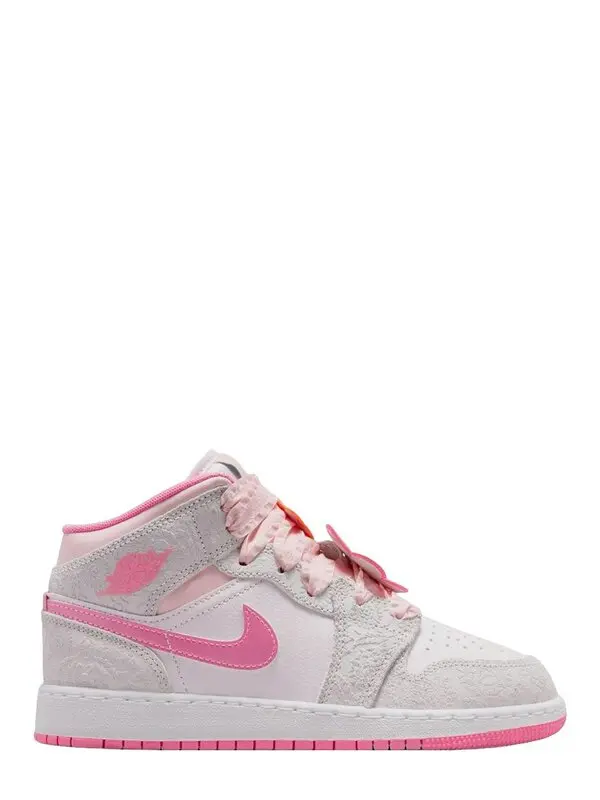 JORDAN 1 Mid Alt Se Spring Flowers Sneakers - Vast Grey/sail/pink Bloom