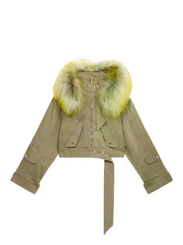 Blumarine Hooded Jacket - Green