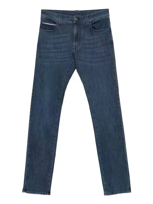 Canali Five-pocket Jeans - Blue