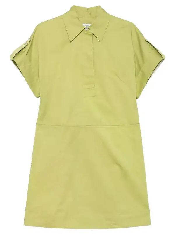 JOSEPH Ali Collared Mini Dress - Green