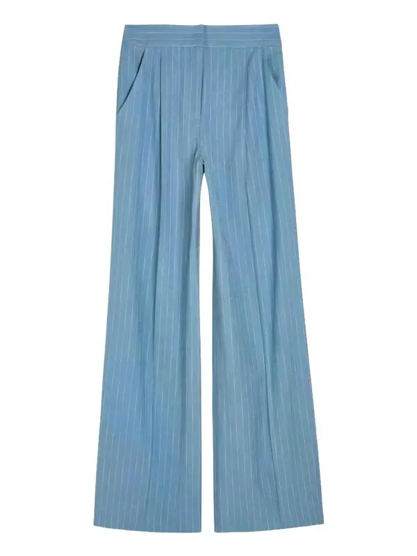 Veronica Beard Heyser Wide-leg Trousers - Blue