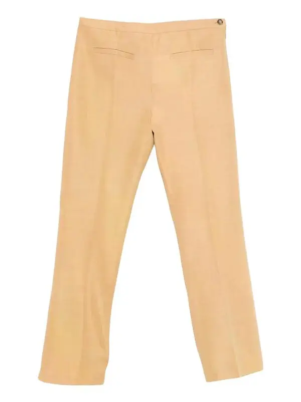 Alberta Ferretti Straight Trousers - Neutrals