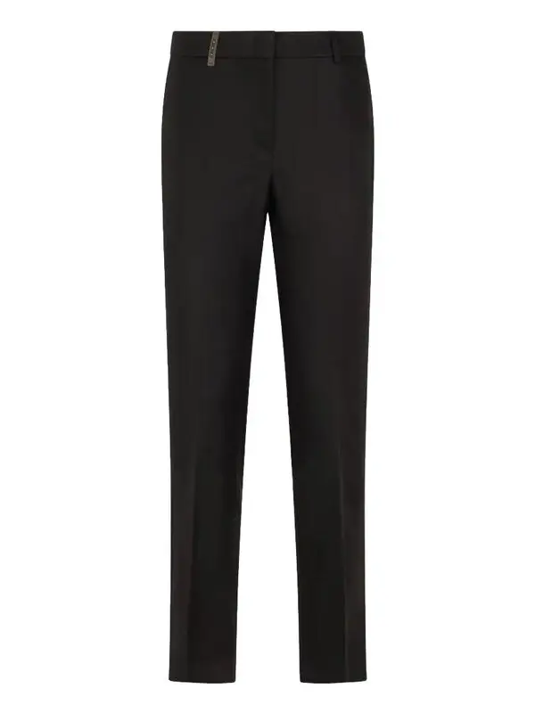 Peserico Slit-hem Trousers - Black