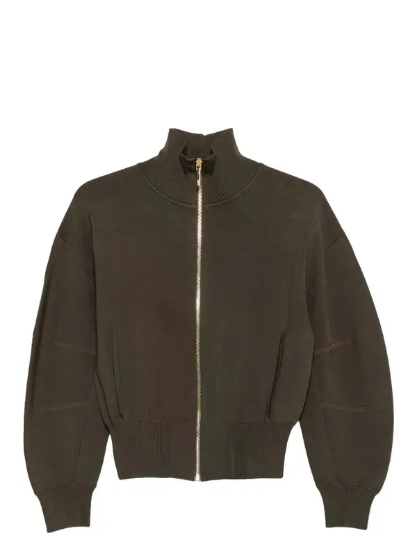 JOSEPH Sable Zip Knitted Jacket - Green
