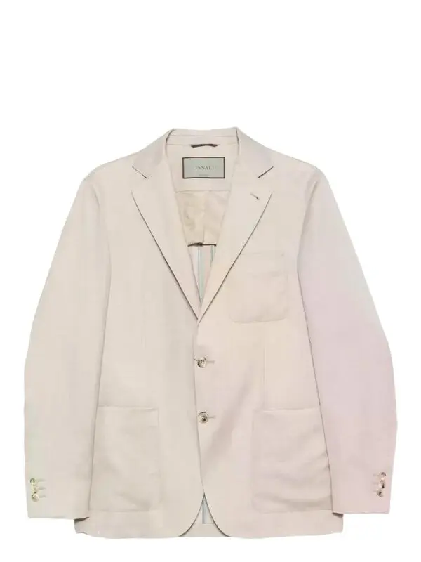 Canali Single-breasted Blazer - Neutrals
