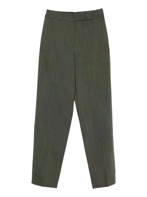 JOSEPH Wool Trousers - Green