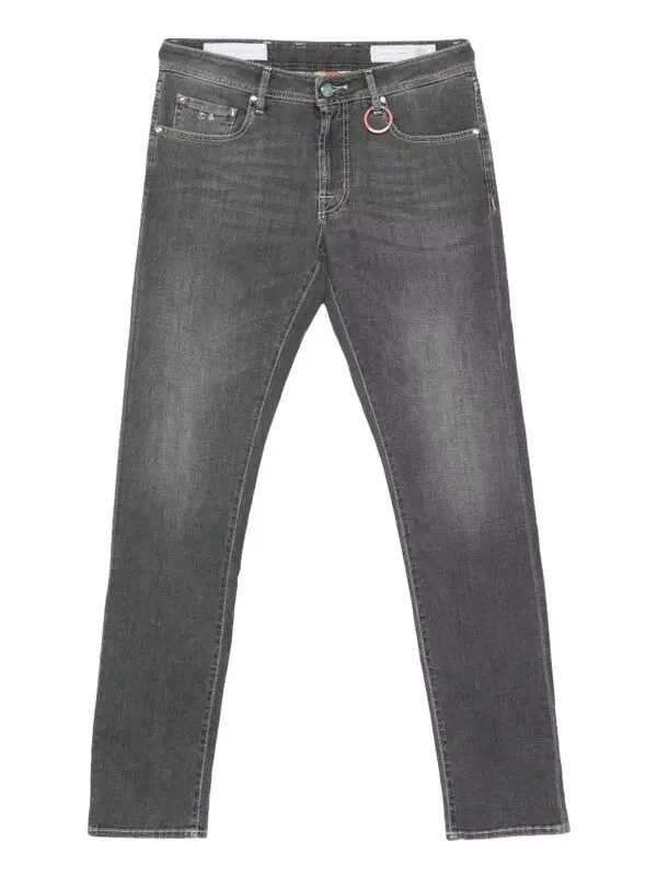 TRAMAROSSA Michelangelo Logo-patch Jeans - Grey
