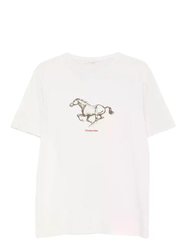 TRAMAROSSA Horse-print T-shirt - Neutrals