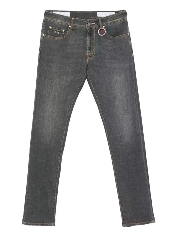 TRAMAROSSA Michelangelo Logo-patch Jeans - Grey