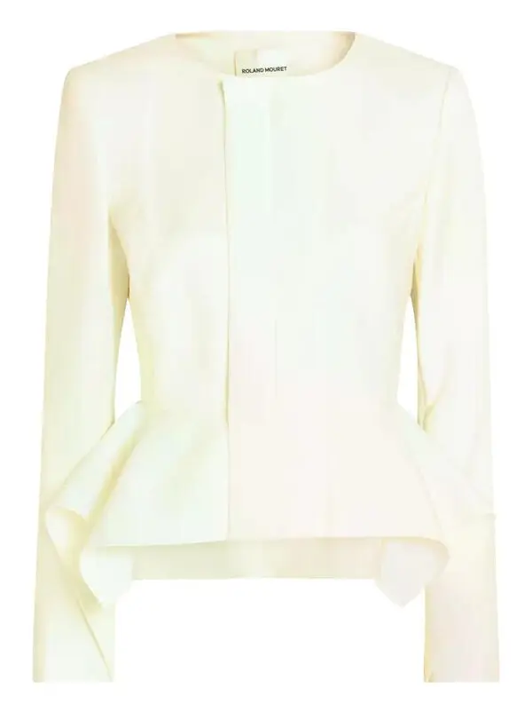 Roland Mouret Peplum Jacket - Neutrals