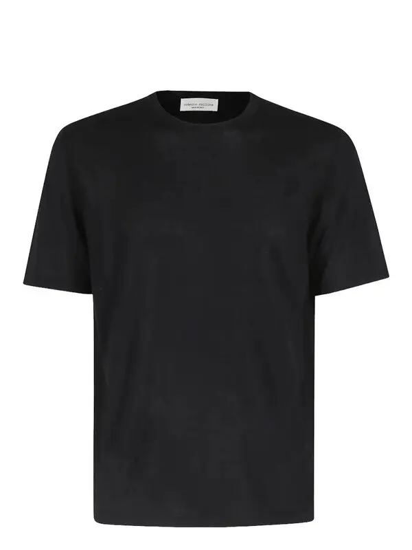 ROBERTO COLLINA Crewneck T-shirt - Black