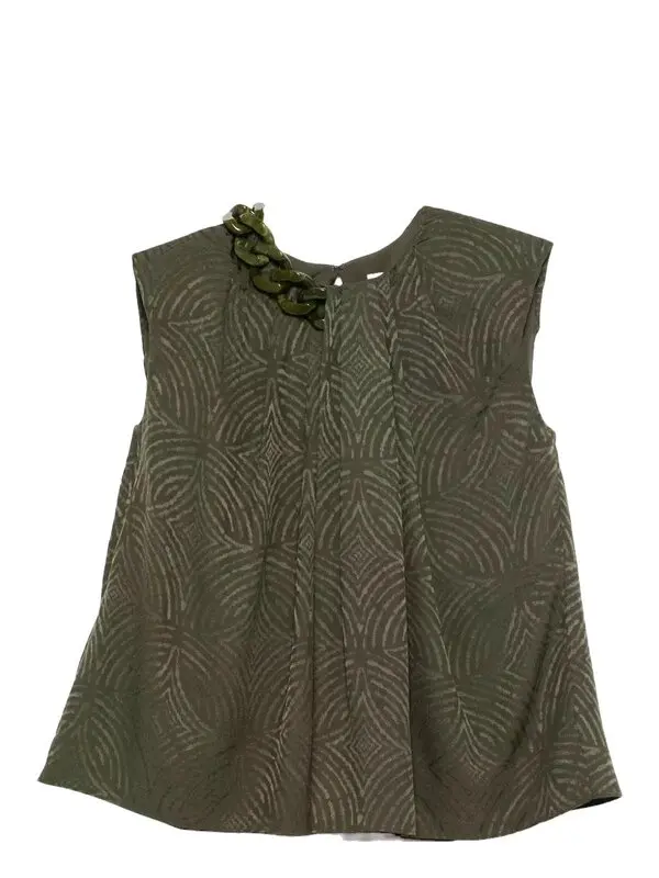 JOSEPH Taddart Sleeveless Blouse - Green