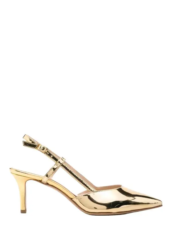 FABIO RUSCONI Pointed-toe Slingback Pumps - Gold