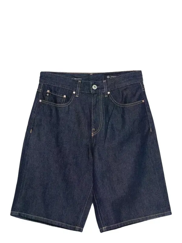 Ag Wide-leg Thalia Denim Shorts - Blue