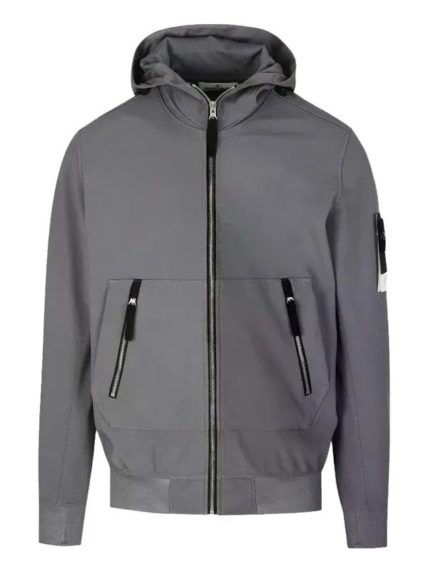 Stone Island Soft Shell R E-dye Technology Jacket - Grey