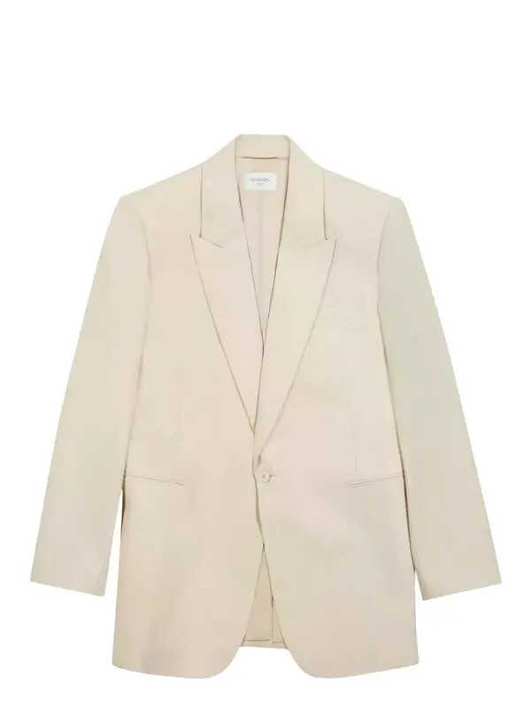 Saint Laurent Peaked-lapels Single-breasted Blazer - Neutrals