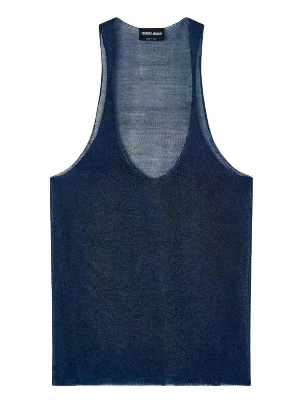 Emporio Armani V-neck Top - Blue