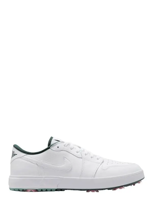 JORDAN 1 Low Golf Spiked Sneakers - White/fir/black