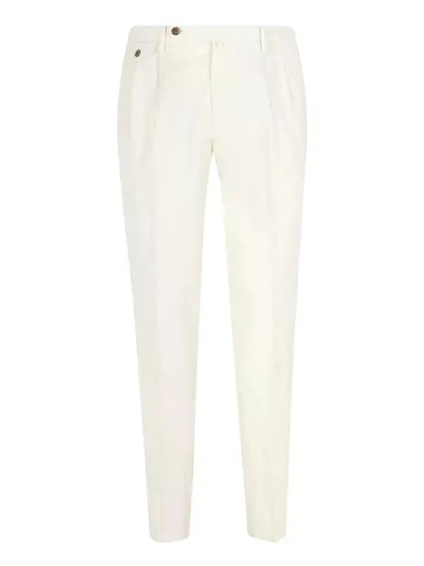 BRIGLIA 1949 Pleated Trousers - White
