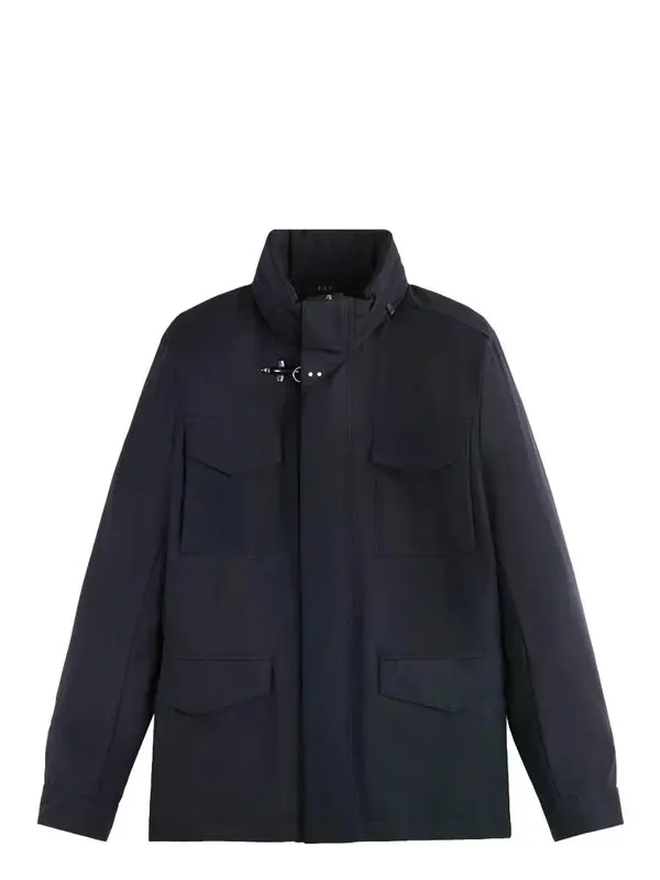 FAY Field Jacket With Front Pockets - Blue