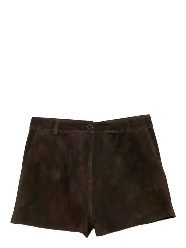 Nour Hammour Leontine Shorts - Brown