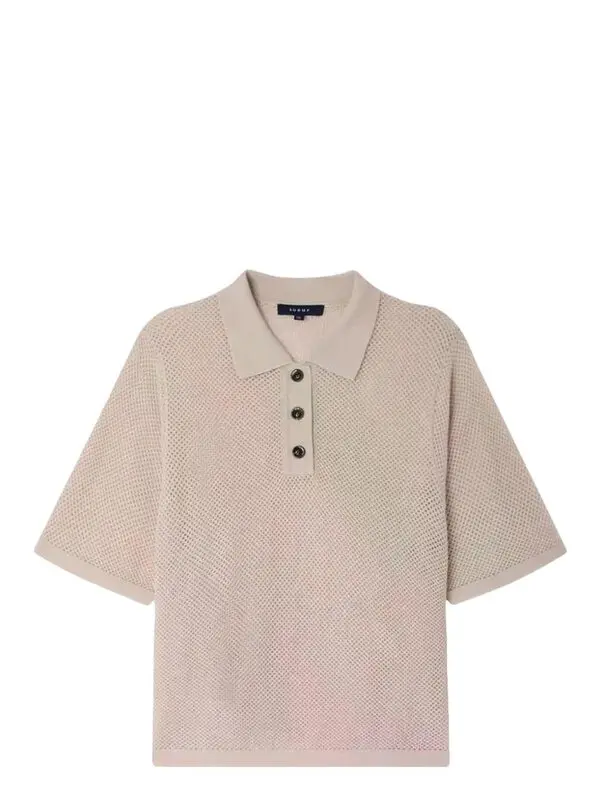 Soeur Harvey Short-sleeved Polo Shirt - Neutrals