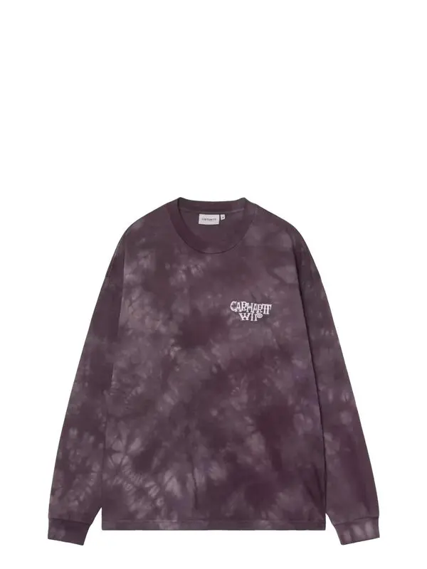Carhartt Work In Progress L/s Radiate Tie-dye Long-sleeve Sweatshirt - Purple