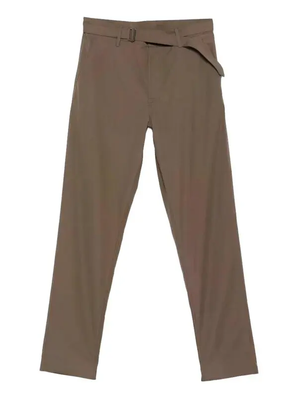 Canali Belted Trousers - Brown