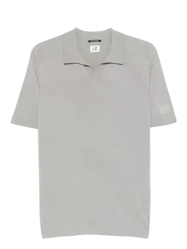 C.P. COMPANY Split-neck Top - Grey