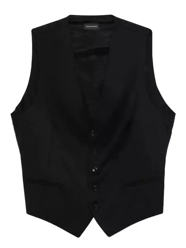 Tagliatore Welt-pockets Waistcoat - Black