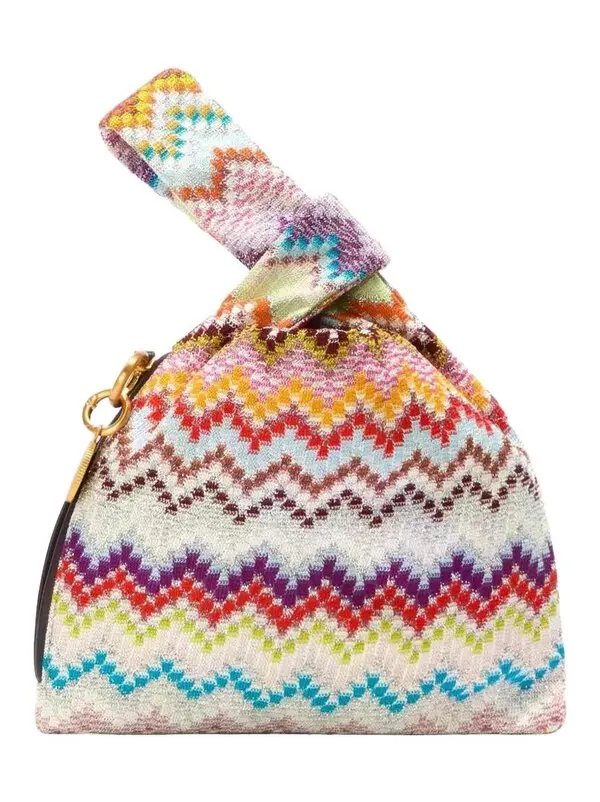 Missoni Zigzag Pattern Tote - White