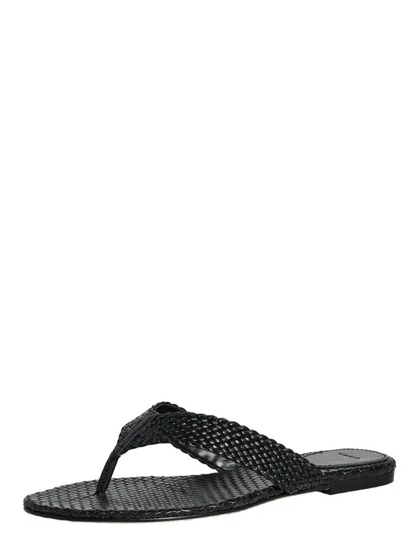 Vince Lotus Woven Sandals - Black