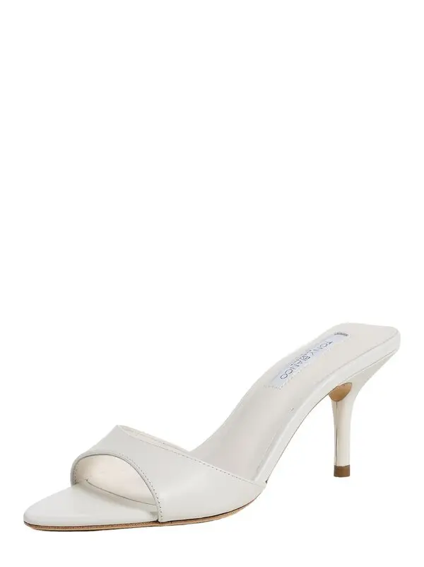 TONY BIANCO Hallie Heeled Mules - Milk Capretto