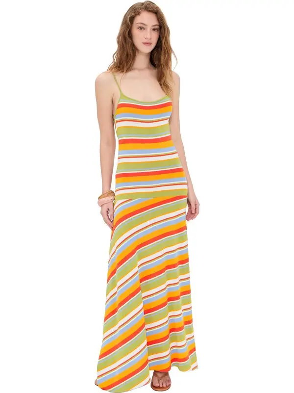 Solid & Striped The Lottie Striped Maxi Dress - St. Barths Stripe