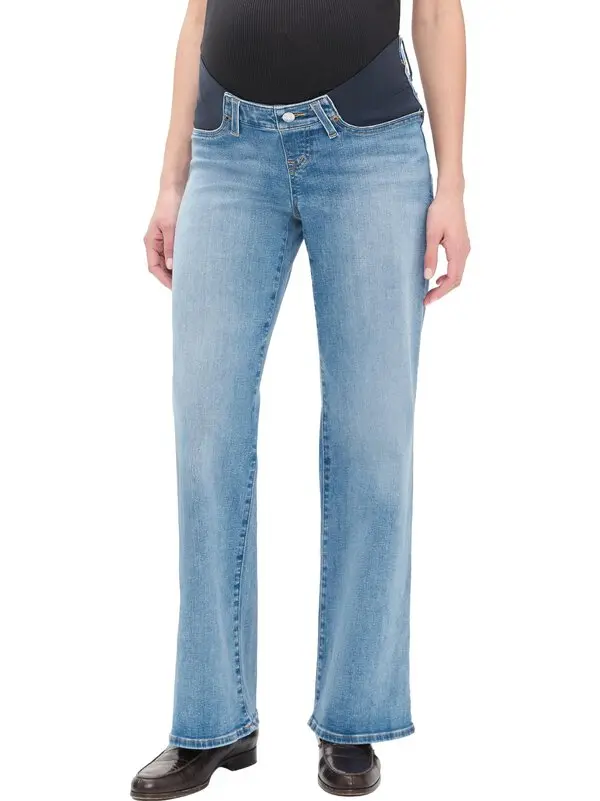 Madewell Wide Leg Maternity Jeans - Coastal Blue Wash