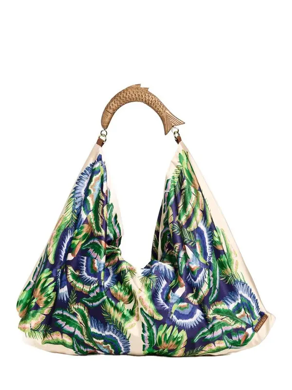 Farm Rio Satin Scarf Bag - Sunny Paradise