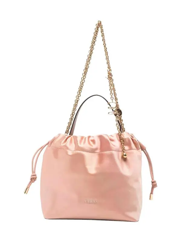 Chloé Gathered Clutch Bag - Pink