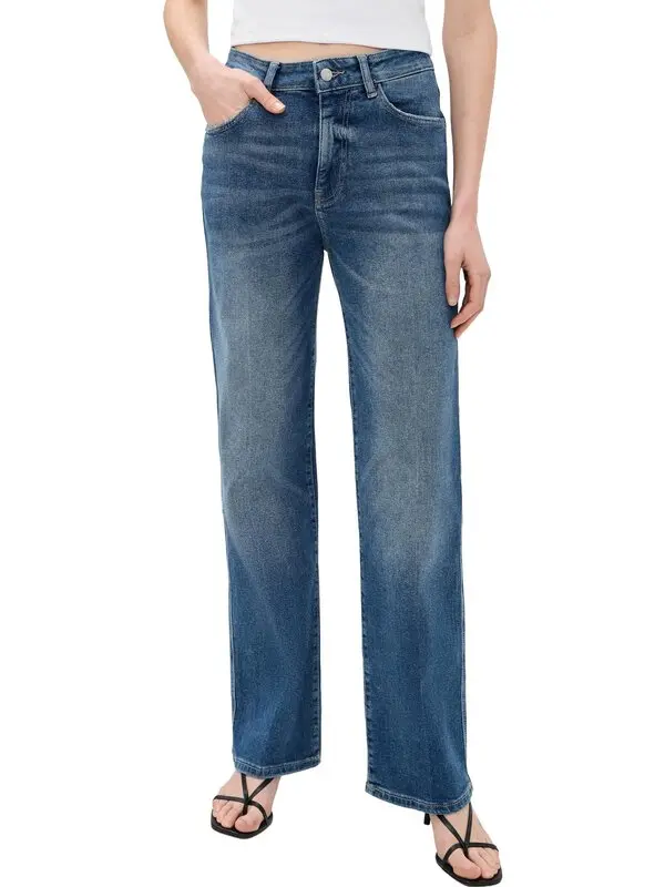 Warp + Weft 90's Straight Leg Jeans - Authentic Blues