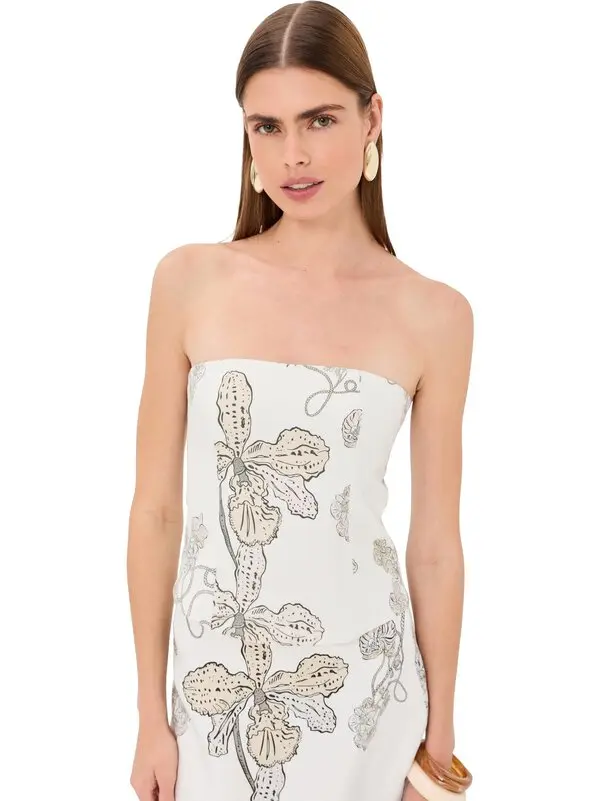 ISLA & WHITE Obelia Strapless Top - Orquidee