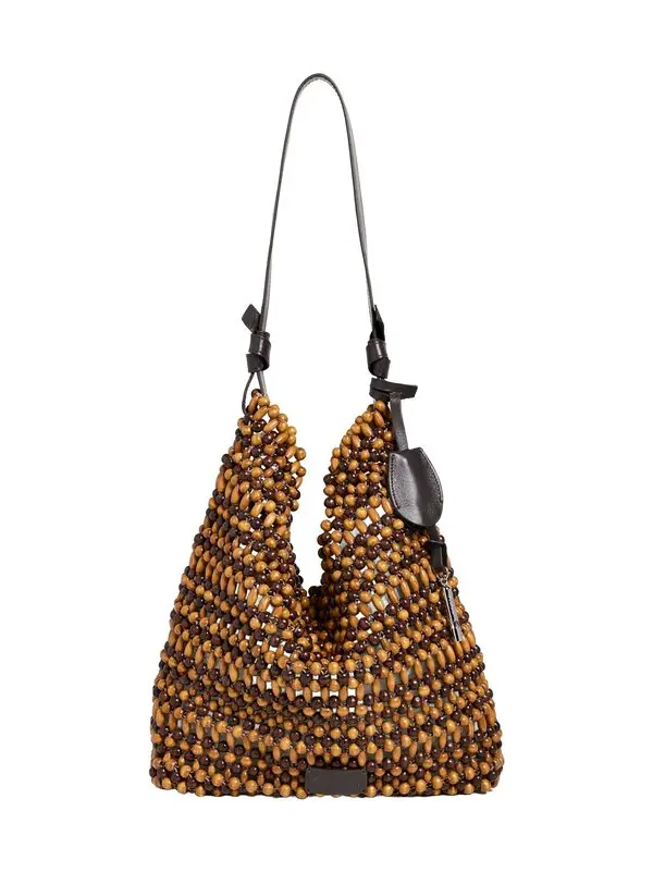 Staud Drift Shoulder Bag - Multi Wood Beads