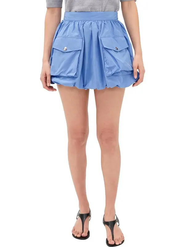 MSGM Bubble Mini Skirt - Light Blue