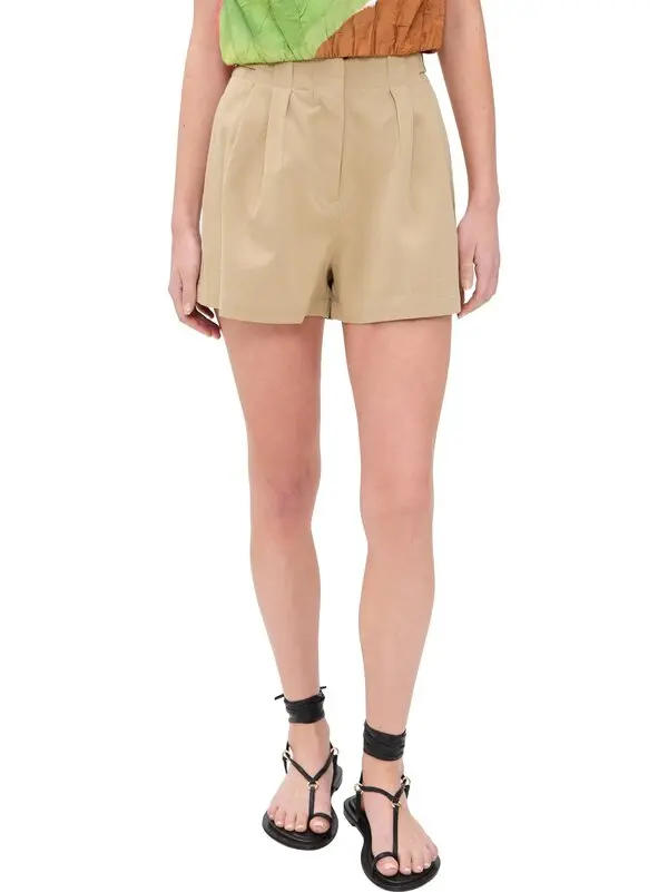 Ulla Johnson Kira Twill Shorts - Sahara