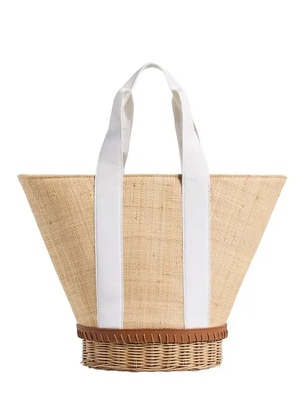 Pamela Munson The Gardner Basket - Natural/white