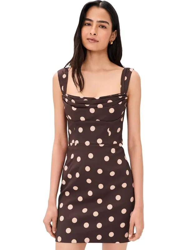 Rebecca Vallance Vivianne Mini Dress - Polka Dot