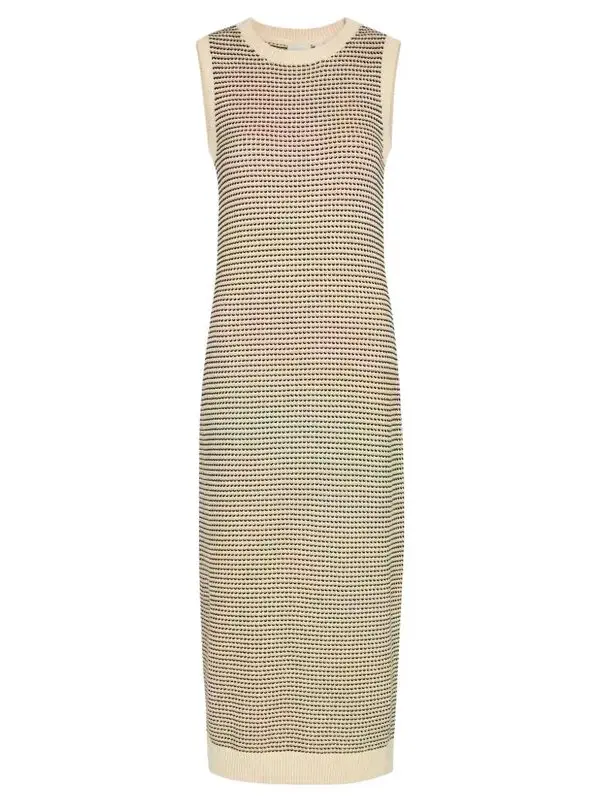 Varley Sadia Patterned Sleeveless Midi Dress - Neutrals