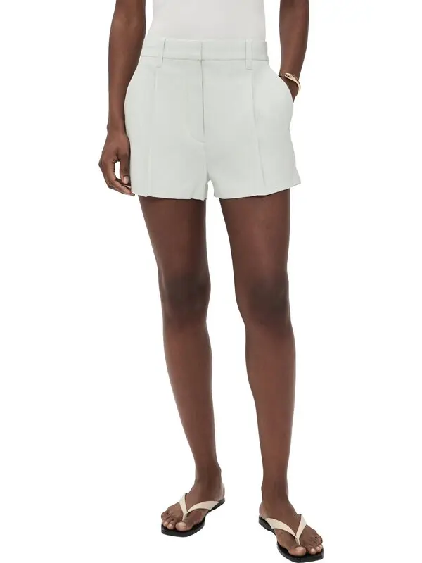 A.L.C. Winston Pleated Shorts - Pale Mint