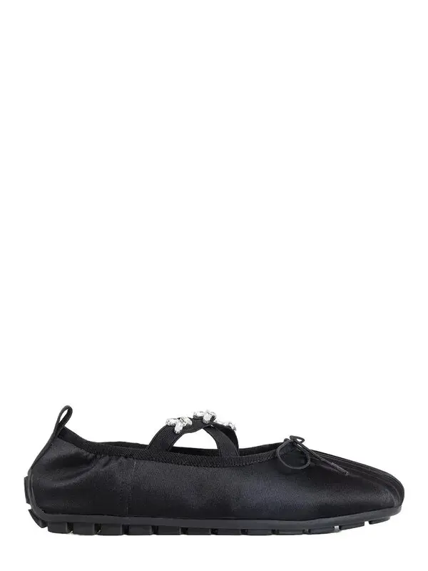 Simone Rocha Embellished Grip Ballet Flats - Black